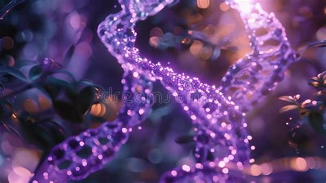 Enhanced Image Of DNA Strands Unwinding And Separating During DNA Replication Revealing The