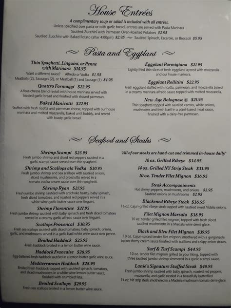 Lanies Cafe Menu New On The 2025