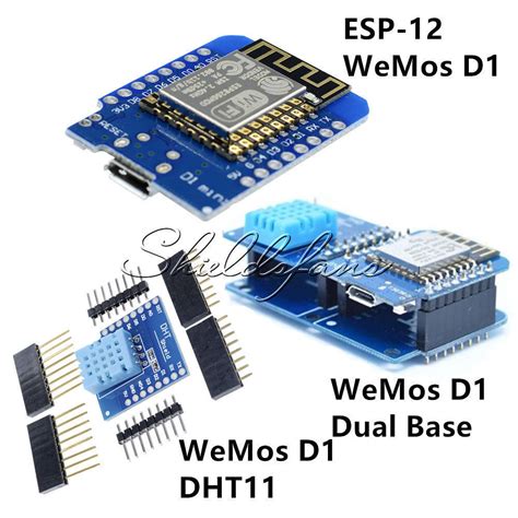 WeMos D Dual Base DHT ESP ESP NodeMCU Lua India Ubuy