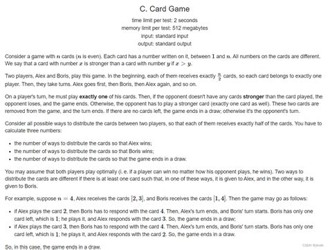 C Card Gameeducational Codeforces Round 136 Rated For Div 2c C Card Gameeducational Codeforces Round 136 Rated For Div 2c