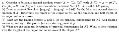 Consider A Bivariate Normal Random Vector X Chegg