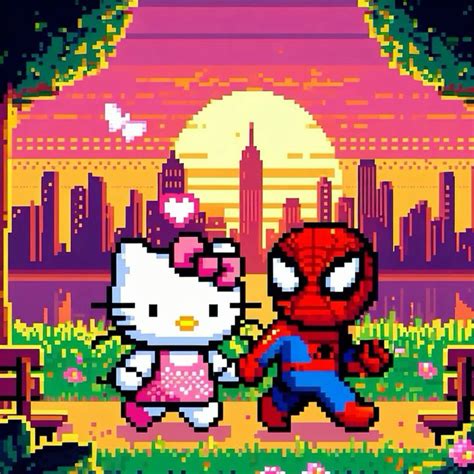 Hello Kitty X Spider Man Hello Kitty In Spiderman Suit