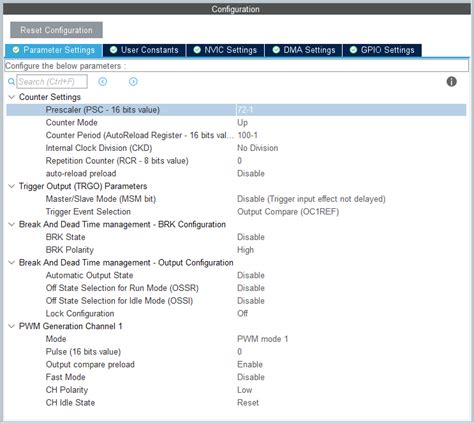 Stm32cubemx 定时器的 Parameter Settings 具体参数配置解释prescaler时钟频率是多少 Csdn博客