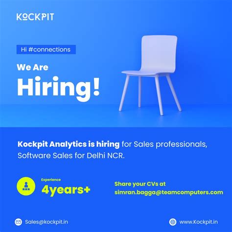 Kockpit Analytics On Linkedin Hiring Salesprofessionals Kockpit