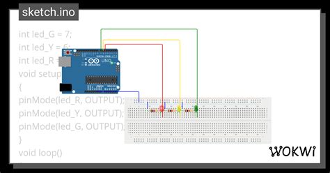 Светофор Wokwi Esp32 Stm32 Arduino Simulator