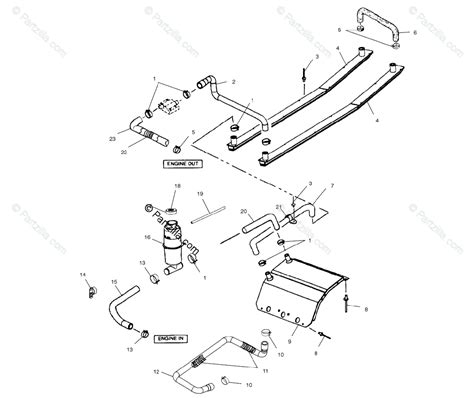 Polaris Snowmobile 2003 Oem Parts Diagram For Cooling System S03np7cs 7csa 7csb 8cs 8csa