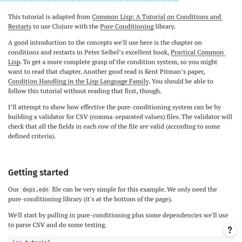 A Tutorial On Conditions And Restarts In Clojure Nextjournal