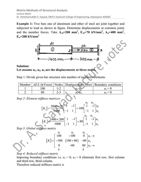 Matrix Methods Of Structural Analysis Pdf
