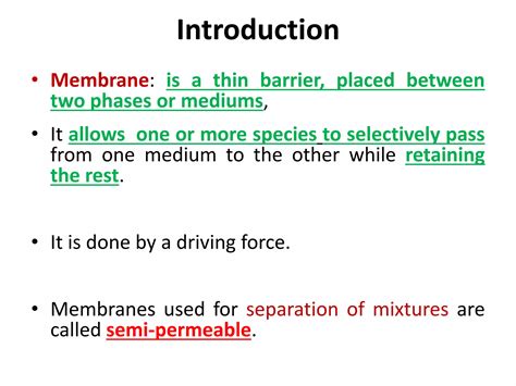 Membrane Separation Process Pptx