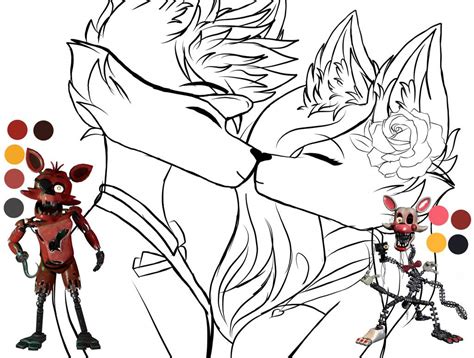 Foxy And Mangle Coloring Pages 2025