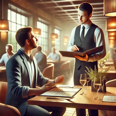 레스토랑에서 음식 주문하기