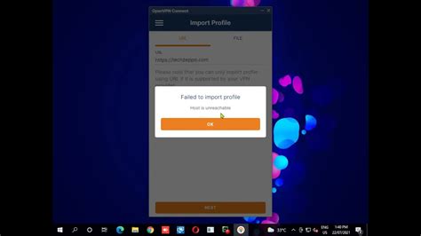 openvpn client connect vpn for windows failed to import profile youtube