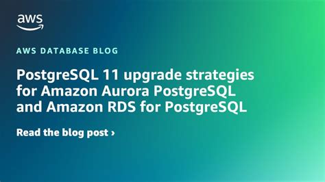 Rds For Postgresql Aws Database Blog