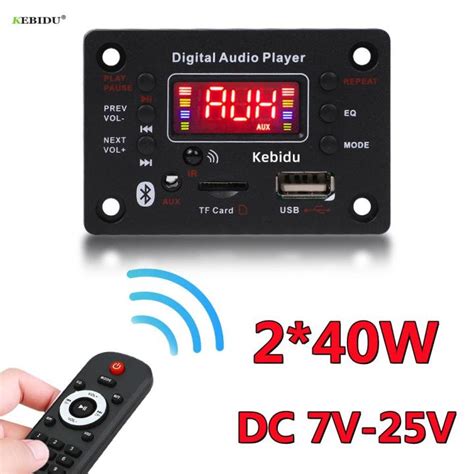 V Bluetooth MP Decoder Board W W Amplifier MP Player V Car FM Radio Module USB