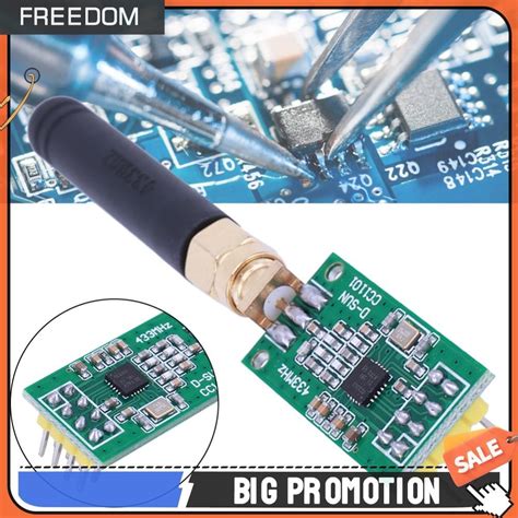 Cc1101 ตัวรับส่งสัญญาณ Rf ไร้สาย 433 Mhz 1 8 3 6v โมดูลเสาอากาศ Sma ระยะไกล Shopee Thailand