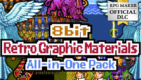 new releases 8bit retro graphic materials all in one pack particle system plugin trp