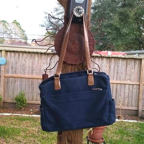 dockers bags vintage dockers canvas bagpursetote in navy blue