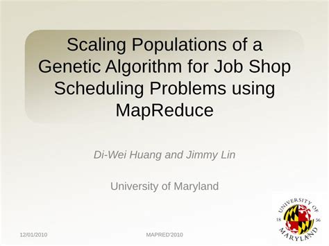 Pdf Scaling Populations Of A Genetic Algorithm For Job Shop Salsahpc