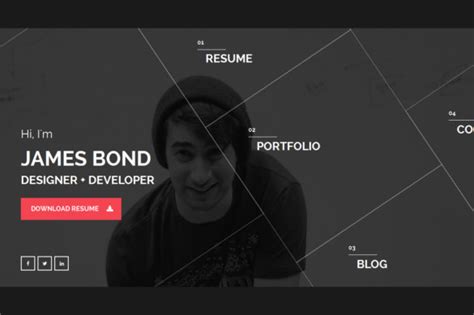 Free 38 HTML5 Resume Templates Free Samples Examples Format Download