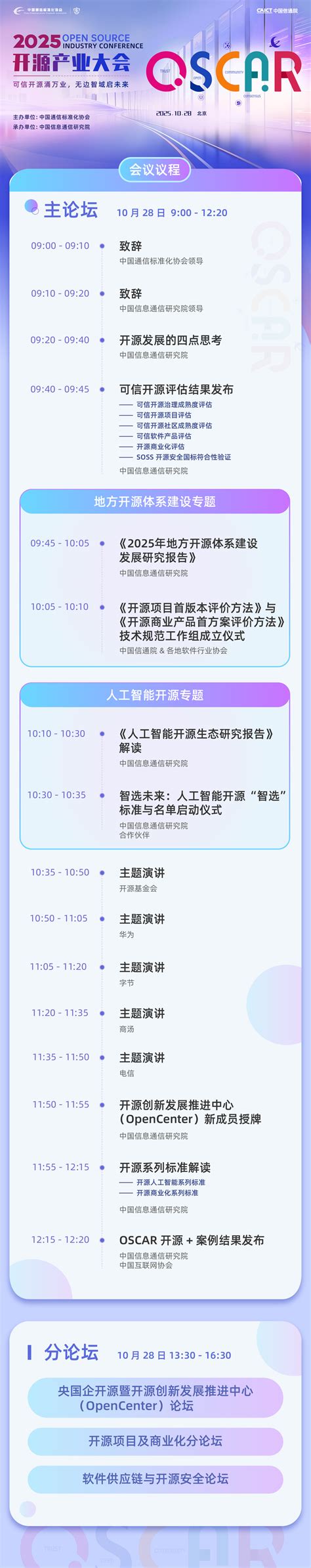 2025 Oscar 开源产业大会议程首曝光！八大亮点解锁开源新机遇 Segmentfault 行业快讯 Segmentfault 思否