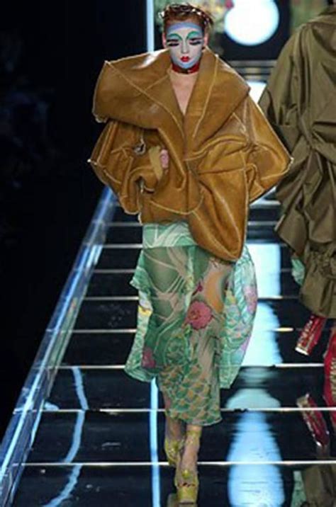Fall 2003 Runway Galliano For Christian Dior Silk Top And Skirt At