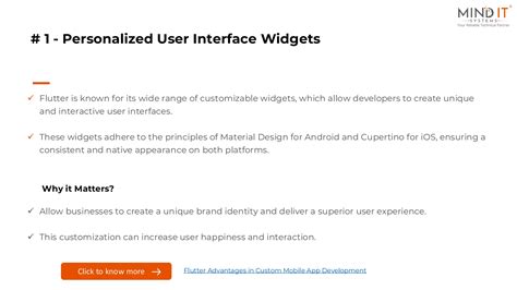 The Flutter Framework Advantages In Custom Mobile App Development PPT
