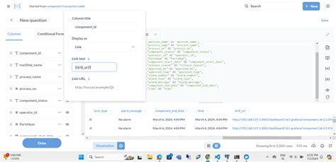 how to make a column values as link with another column s value metabase discussion