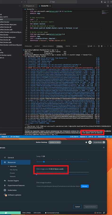 Docker Desktop For Macos No Space Left On Device Docker Desktop Docker Community Forums