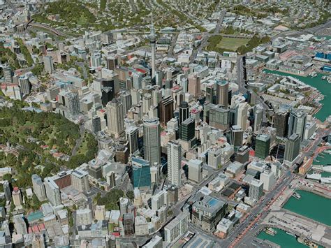 Auckland City New Zealand 3d Model 2020 3d Cad Browser