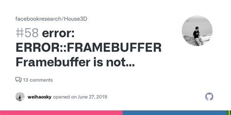 Error Errorframebuffer Framebuffer Is Not Complete Errorcode36061 · Issue 58