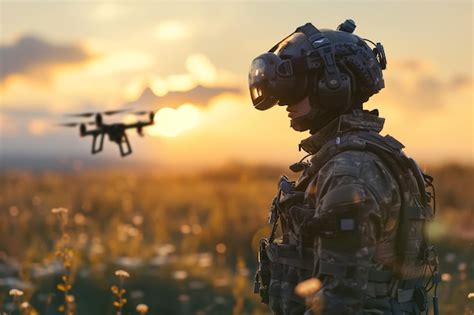 Premium Photo Military Soldier Drone Operator Man In Camouflage