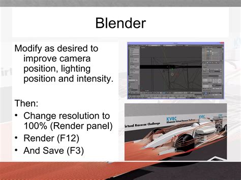 OpenFoam Visualisation Rendering Using Blender PPT
