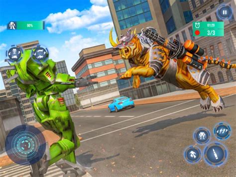 Android 용 Tiger Robot Transformcar Game 다운로드