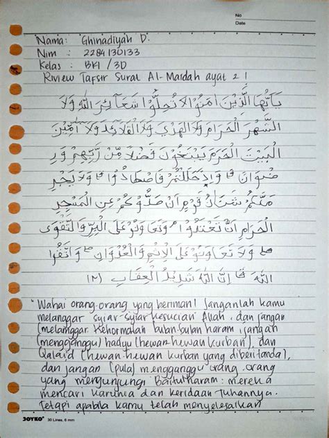 Riview Tafsir Surat Al Maidah Ayat 2 Ghinadiyah Pdf