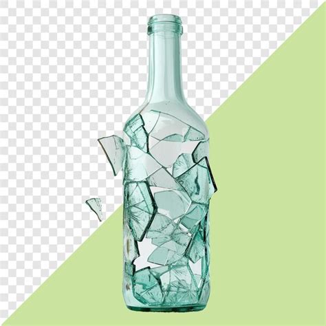 Cracked Glass Bottle Psd High Quality Free Psd Templates For Download