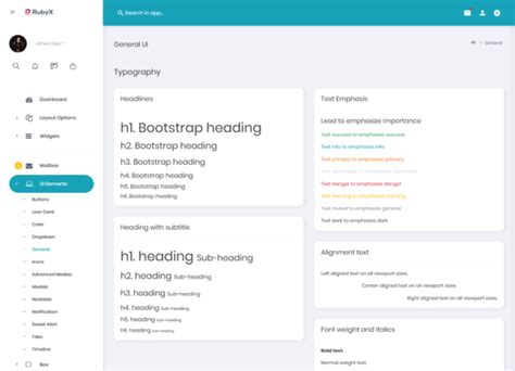 Ruby Bootstrap Admin Template Dashboard Admin Template