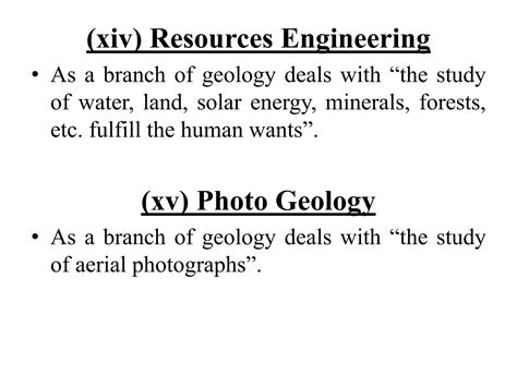 1 1 Introduction Of Geology Branches And Scope Of Geology Pptx