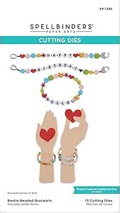 Spellbinders S4 1386 Bestie Beaded Bracelets Etched Dies