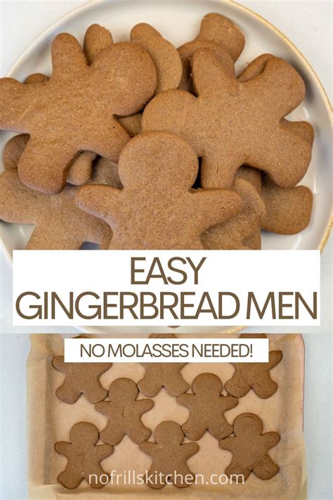 Easy Gingerbread Cookies Without Molasses Recipe No Frills Kitchen