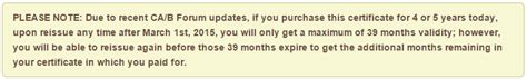 4 5 Year SSL Certificates Being Discontinued In 2015
