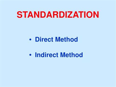 PPT Standardization Methods In Mortality Rate Analysis PowerPoint Presentation ID 9650581