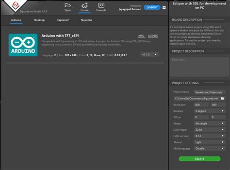 Squareline Couldn T Find Arduino While Creating The Project Bugs