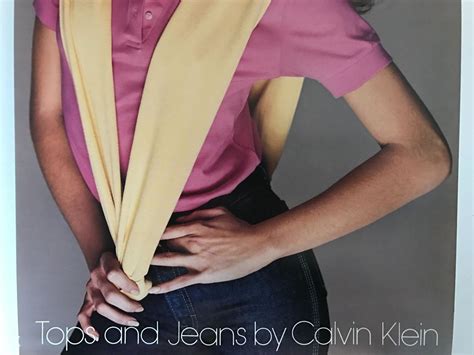 Vintage Brooke Shields Calvin Klein Advertisng Poster 1980s 1846594214