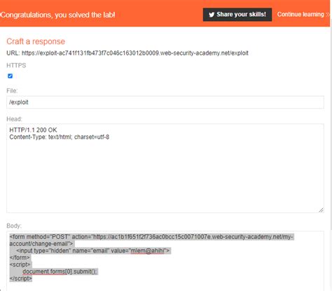 writeup portswigger academy cross site request forgery csrf littlenys s blog