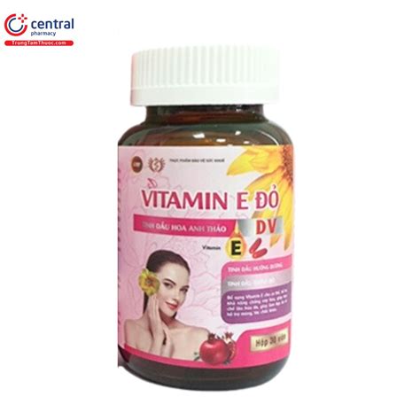 Thuốc Vitamin E đỏ Dv Công Thức Vượt Trội Giúp Hạn Chế Lão Hóa Da