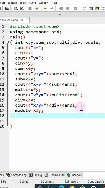 Simple Apply All Operations In One Programsumsubtractmultiply