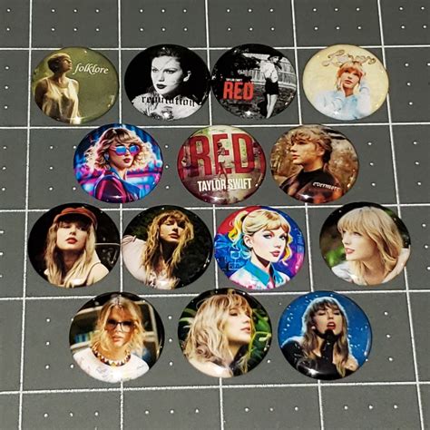 14 Taylor Swift Buttons 1 Inch Pins Button Pin Mini Album Vinyl Lp Lover Lot E Etsy