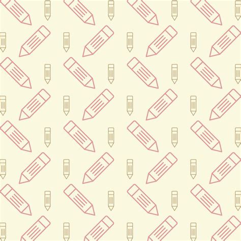 Pencil Repeating Pattern Vector Design Beautiful Illustration