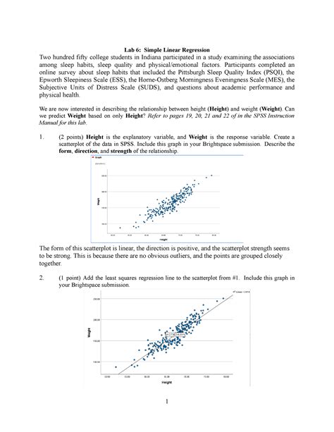 Lab 6 Simple Linear Regression Upload Lab 6 Simple Linear Regression Two Hundred Fifty