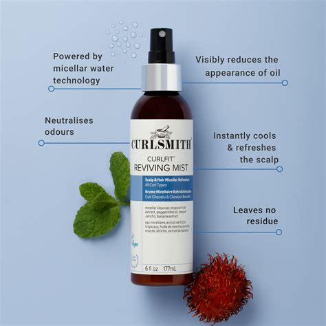 Curlfit Reviving Mist Dry Shampoo Alternative For Curly Hair